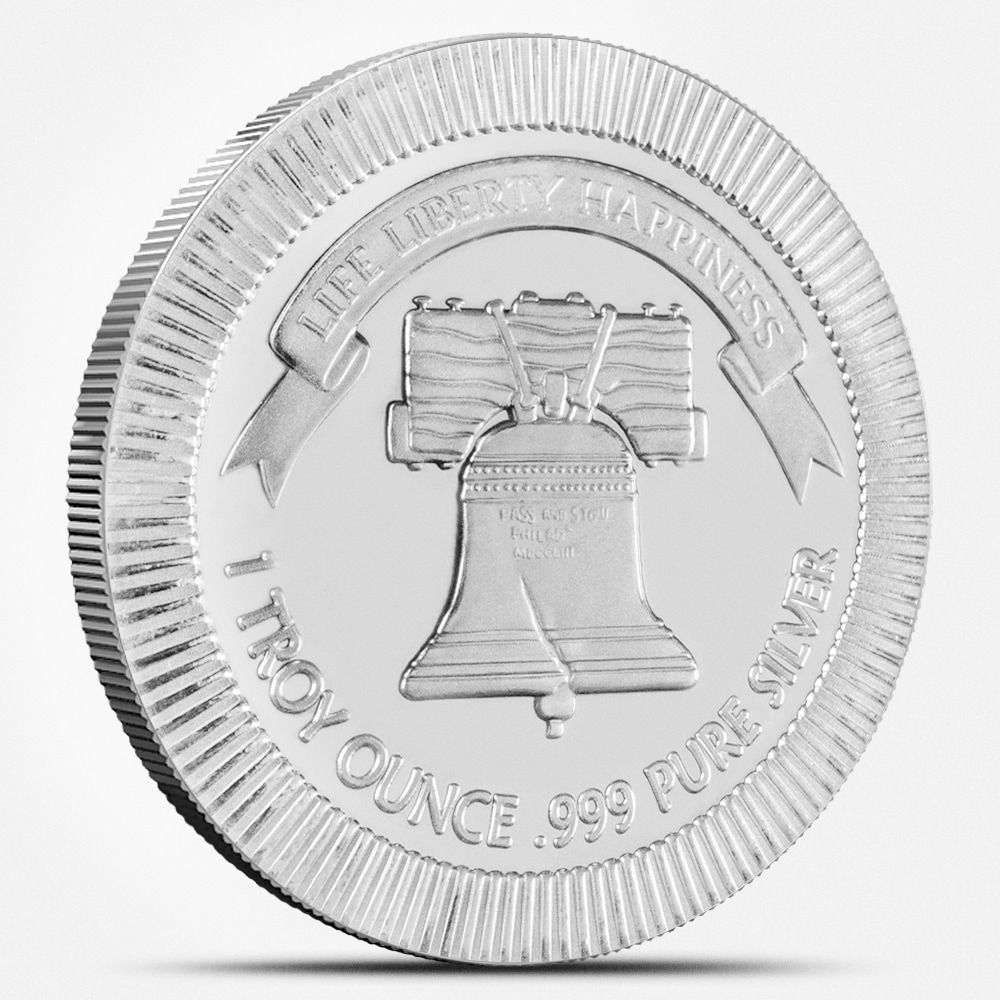 1 oz SilverTowne Liberty Bell Stackable Silver Round (New) l BGASC™