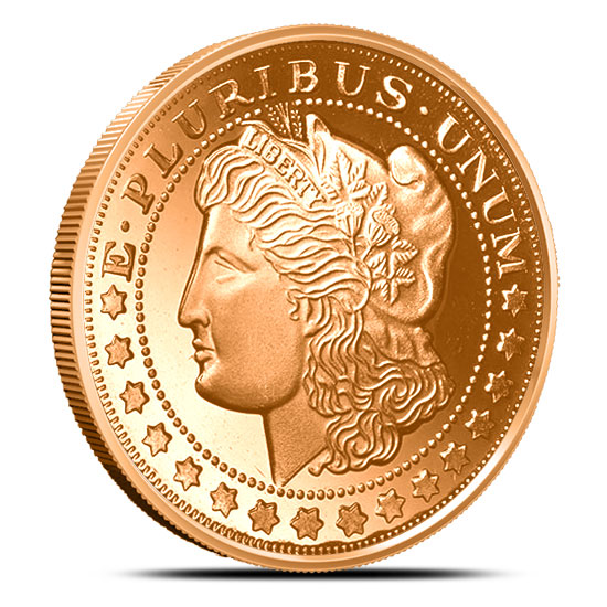 1 oz SilverTowne Morgan Copper Round (New)