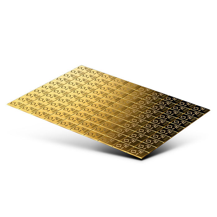 100 Gram Valcambi Gold CombiBar (100x1g w/Assay) l BGASC™