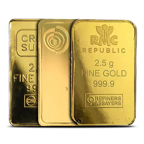 2.5 Gram Gold Bar (Varied Condition, Any Mint)