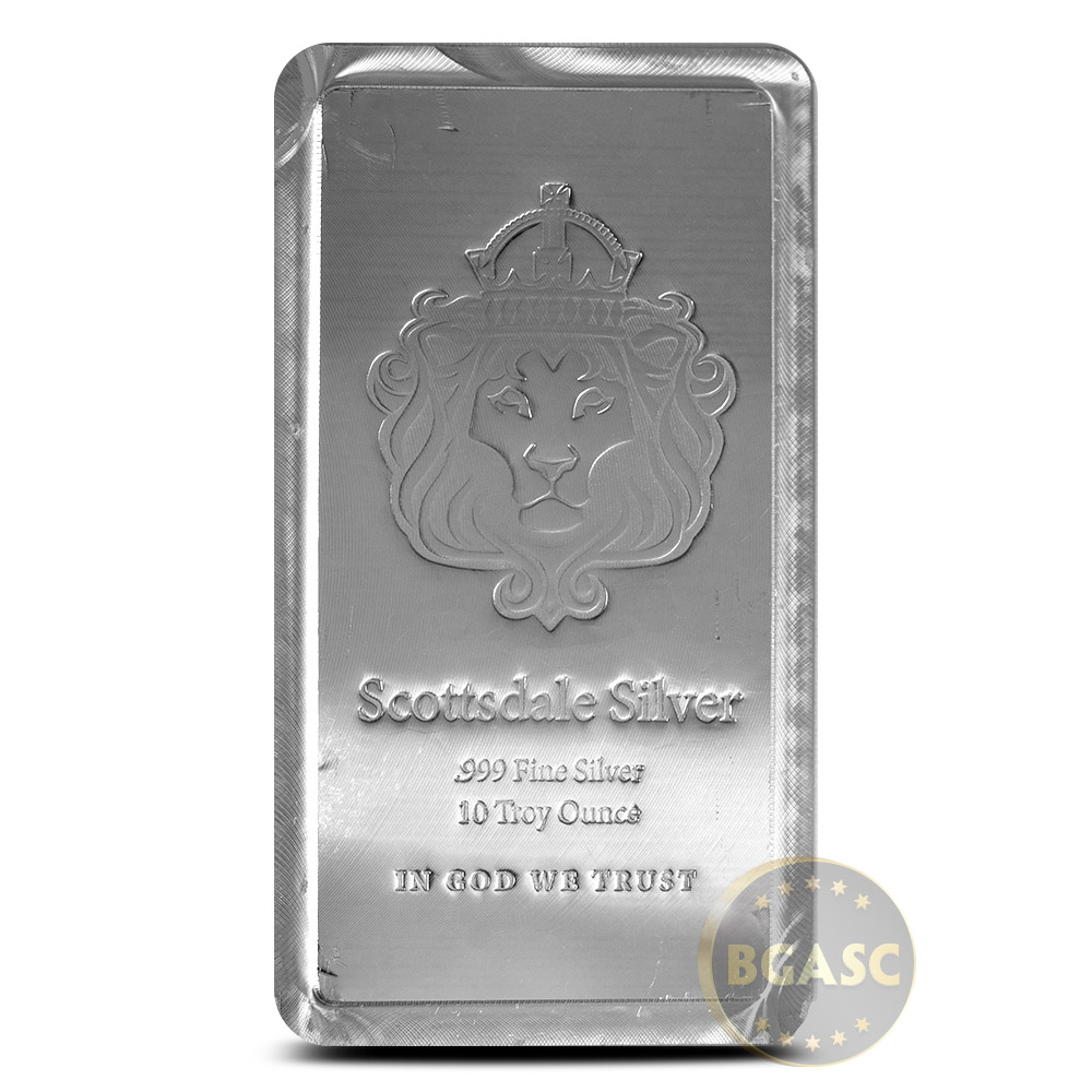 10 oz Scottsdale Stacker Silver Bar (New) l BGASC™