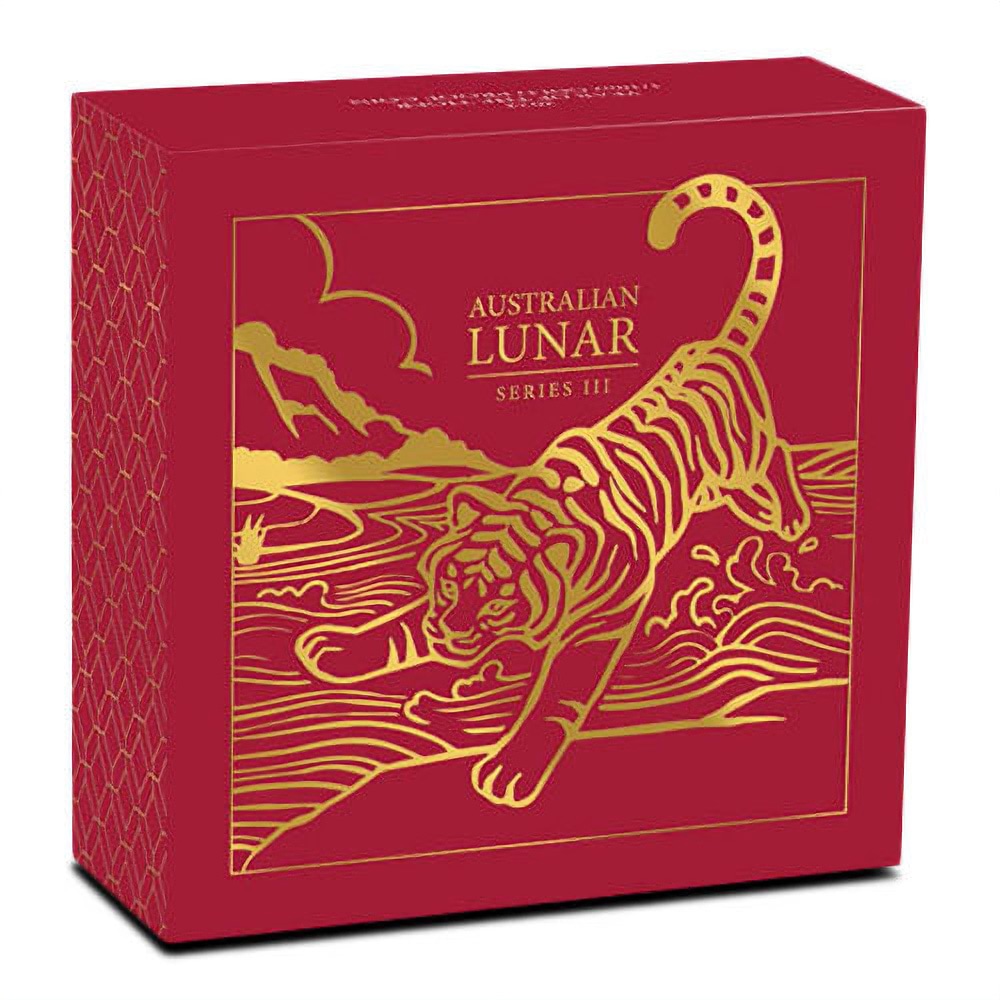 2022 Australian Lunar Tiger 1/10 oz Gold Coin BU l BGASC™