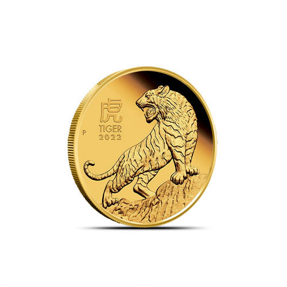2022 Australian Lunar Tiger 1/10 oz Gold Coin BU l BGASC™