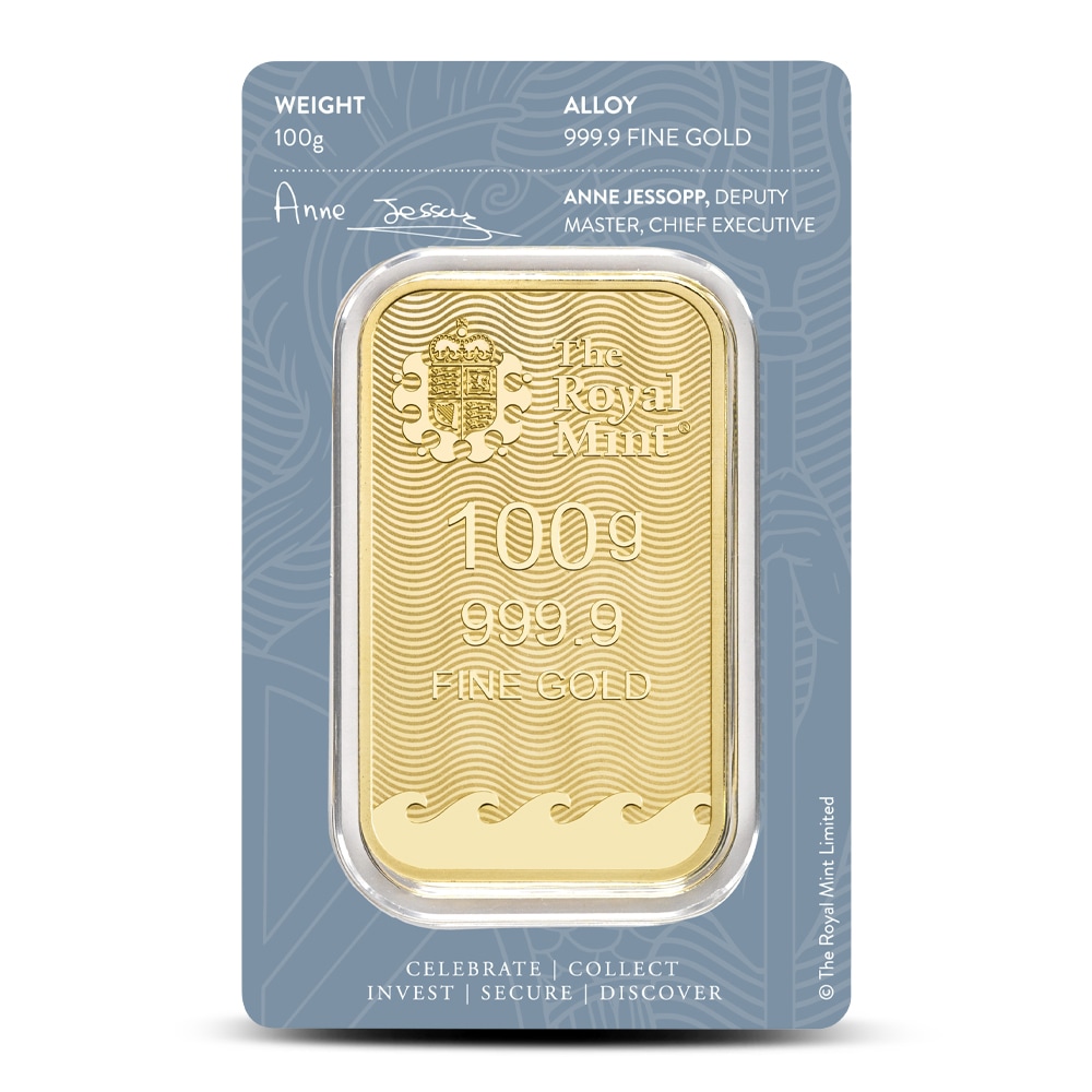 100 Gram British Gold Britannia Bar (New w/ Assay) l BGASC™