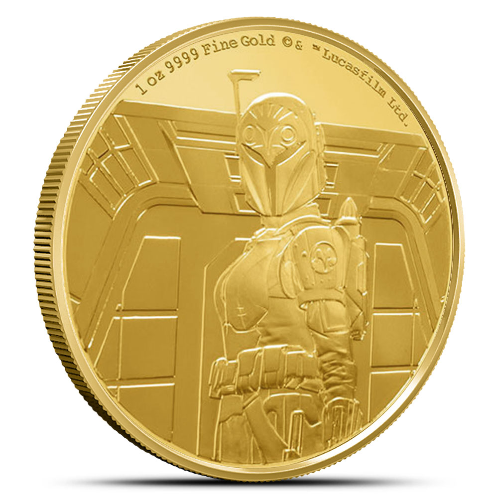 2022 1 oz Proof Niue Gold Mandalorian Bo-Katan Kryze Coin (Box + CoA) l ...