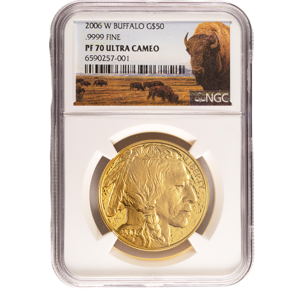 2006-W 1 oz Proof American Gold Buffalo Coin NGC PF70 l BGASC™