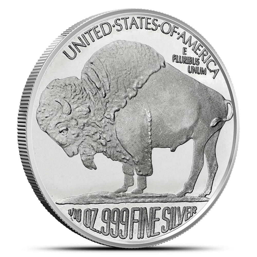 1/10 oz SilverTowne Buffalo Silver Round (New) l BGASC™