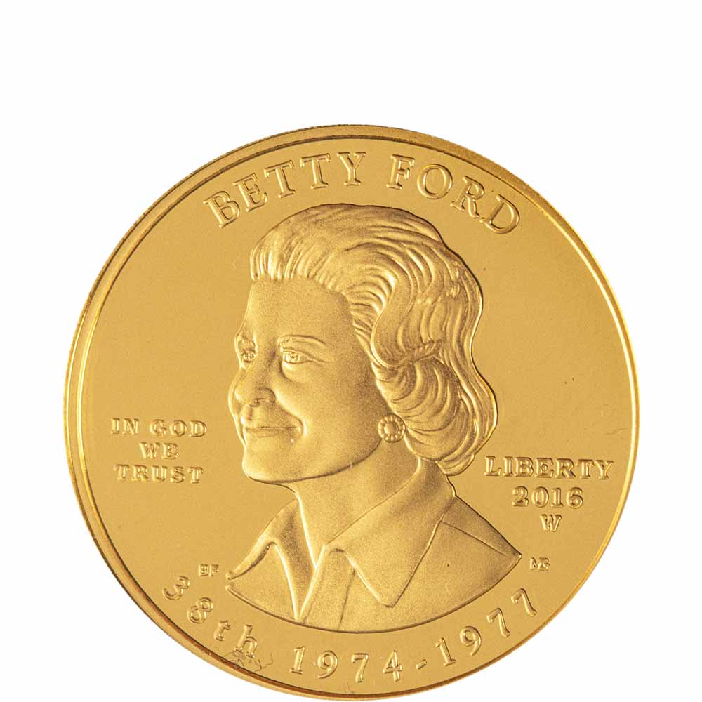 2016-W 1/2 oz Proof First Spouse Betty Ford Gold Coin l BGASC™