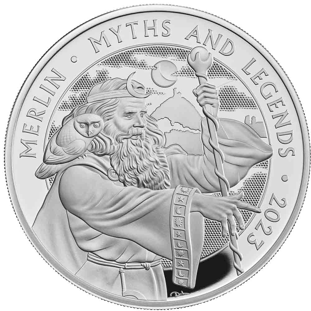 2023 1 oz Proof British Silver Merlin Coin (Box + CoA) l BGASC™