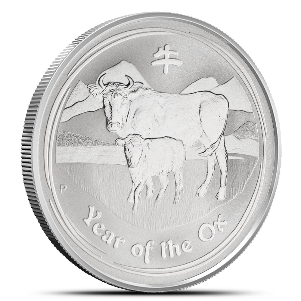 2009 1 oz Australian Silver Lunar Ox Coin l BGASC™