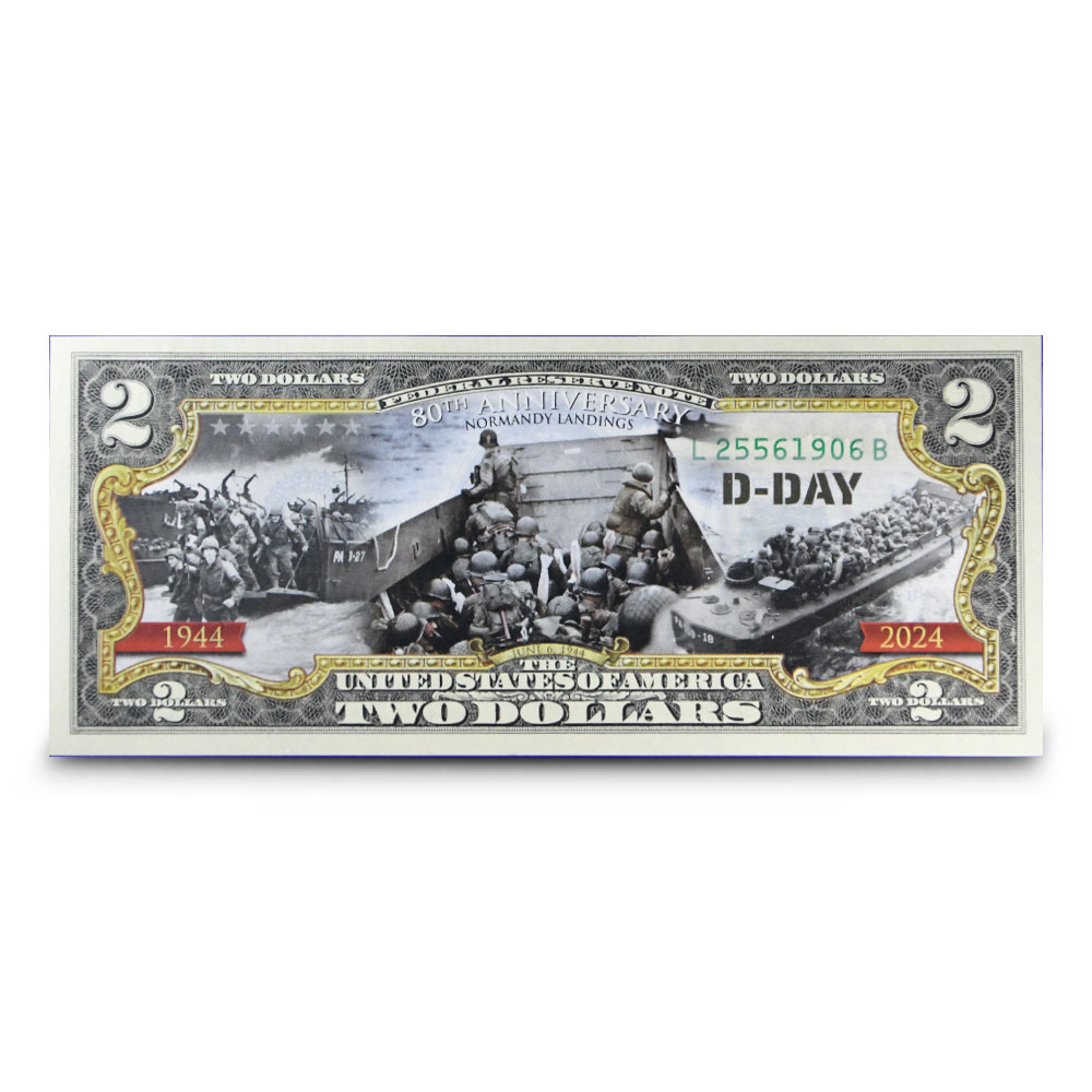 $2 World War II D-Day Legal Tender Note l BGASC™