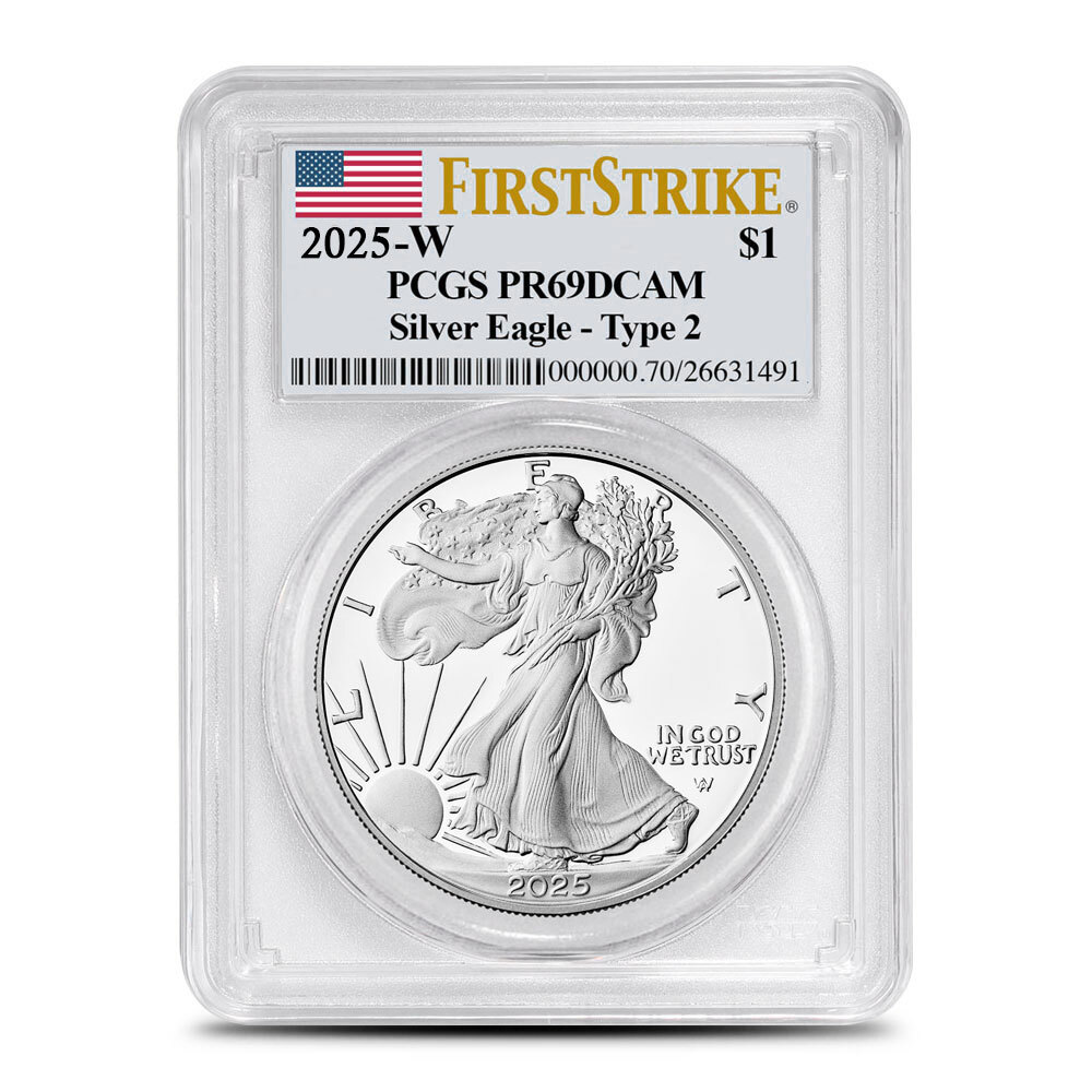 2025-W 1 oz Proof American Silver Eagle Coin PCGS PR69 DCAM FS l BGASC™