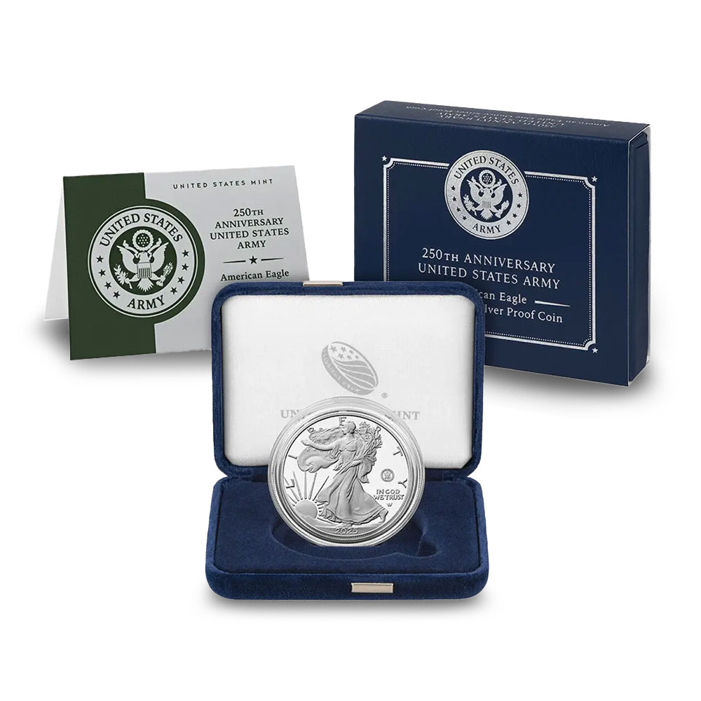 2025-W 1 oz Proof 250th Anniversary Army Privy American Silver Eagle Coin (Box & CoA) l BGASC™