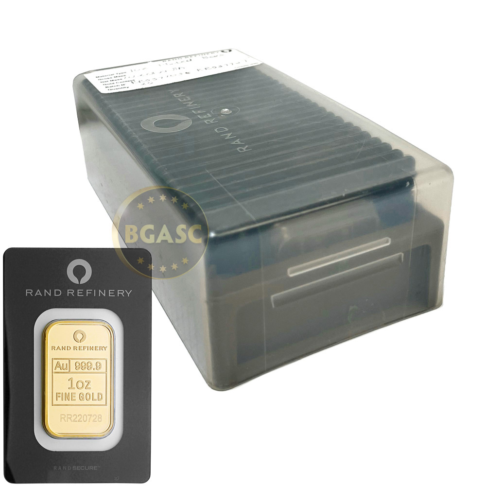 1 oz Rand Refinery Gold Bar (New w/ Black Assay) l BGASC™