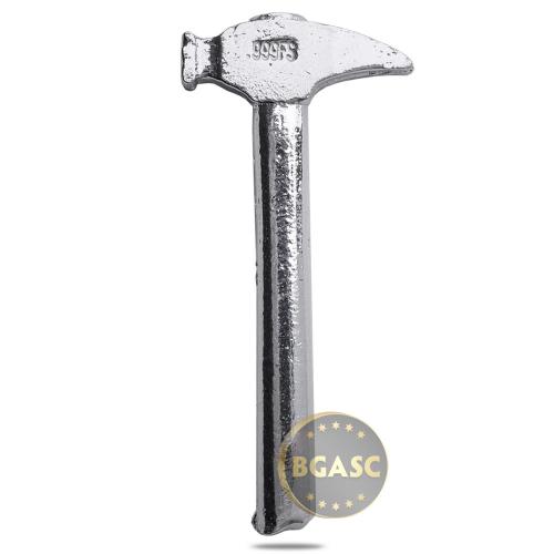 1 oz Silver Silversmith's Hammer Yeager's Poured .999 Fine 3D Art Bar