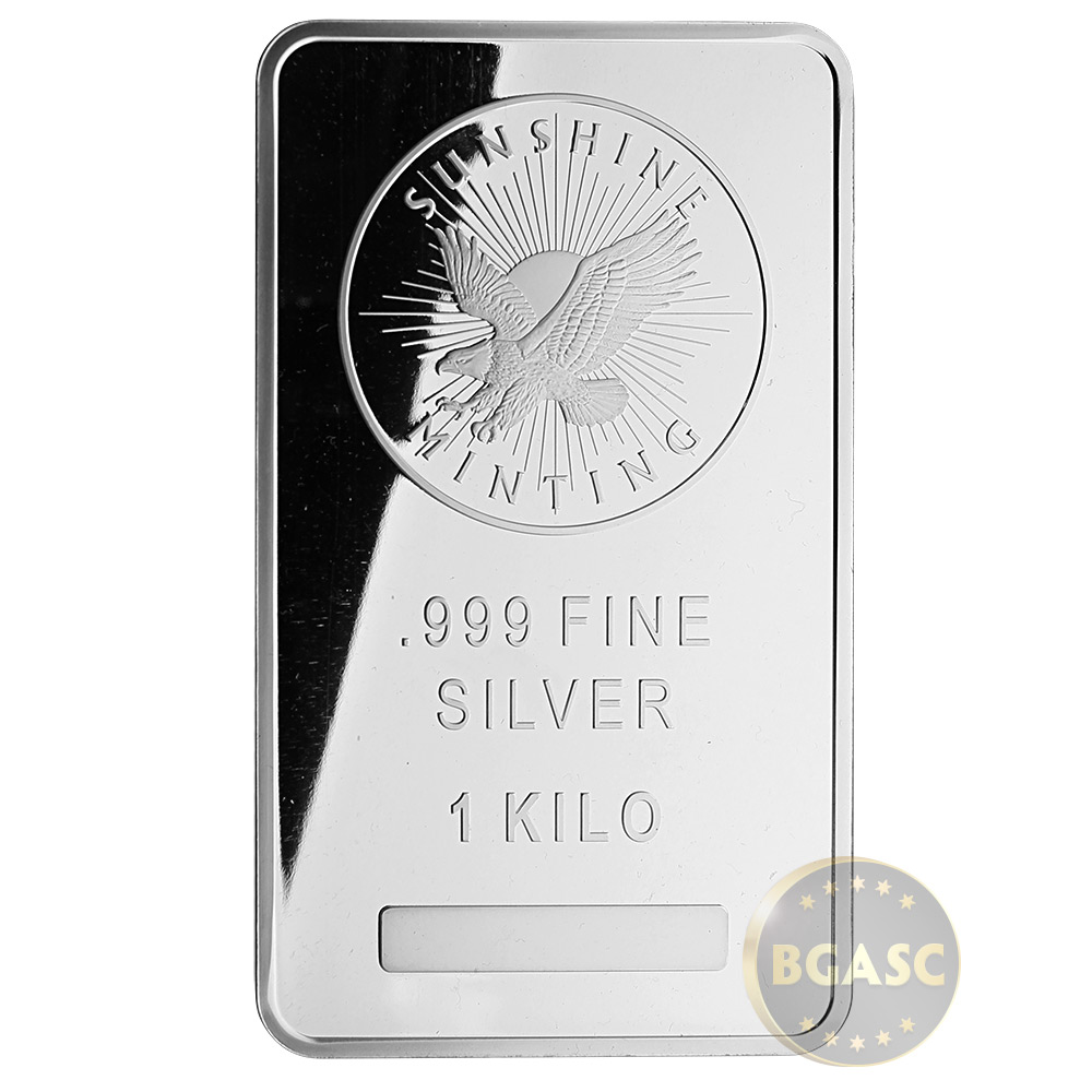 1 Kilo Sunshine Silver Bar l BGASC™