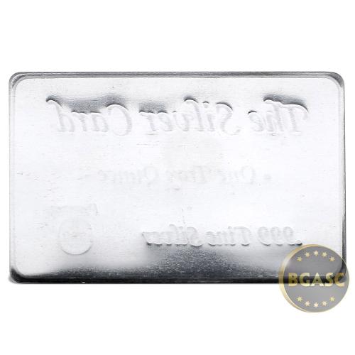 1 oz The Silver Card by Pyromet (5-Pack in Security Case)