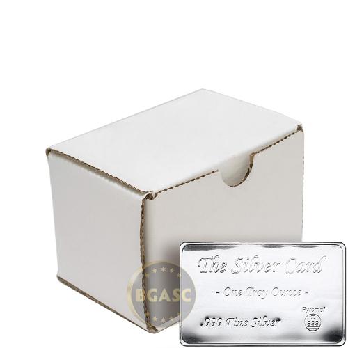 1 oz The Silver Card by Pyromet (50-Pack in Box)