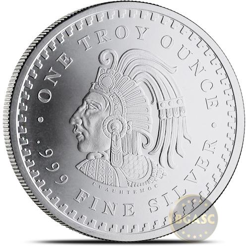 1 oz Aztec Calendar Silver Round l BGASC™