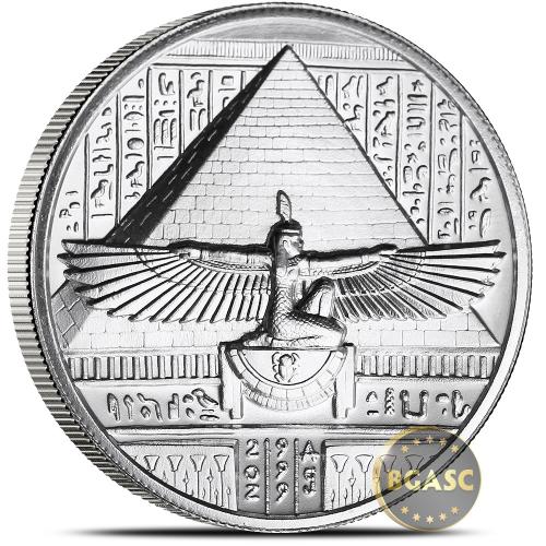 2 oz Silver Rounds Cleopatra Ultra High Relief .999 Fine Bullion